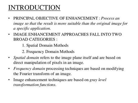 image enhancement in spatial domain