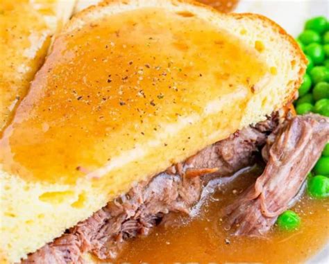 Hot Roast Beef Sandwich With Gravy