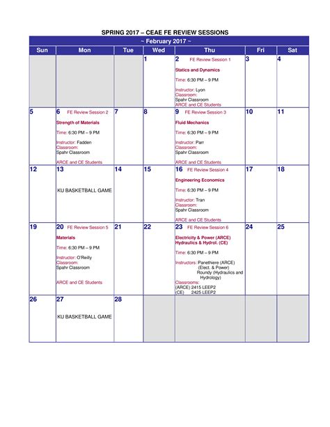 review sessions schedule how to create a review sessions schedule