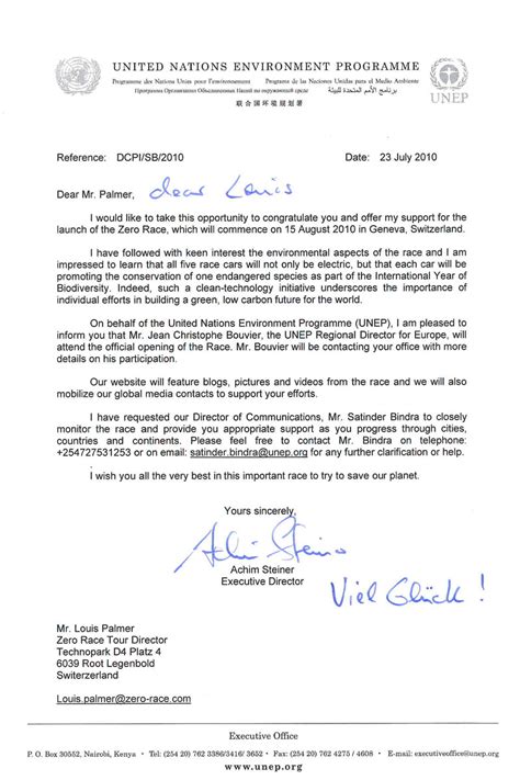 Letter Of Support Business Mentor