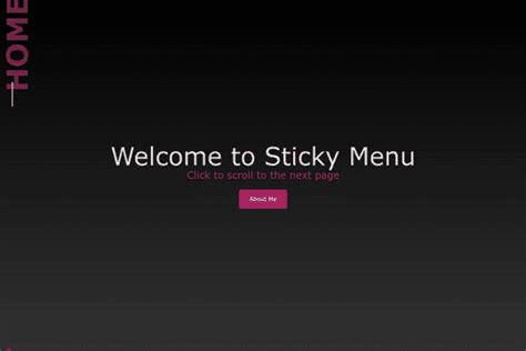 sticky menu webflow