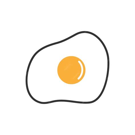 Premium Vector Fried Egg Icon Egg Chiken Food Illustration Symbol