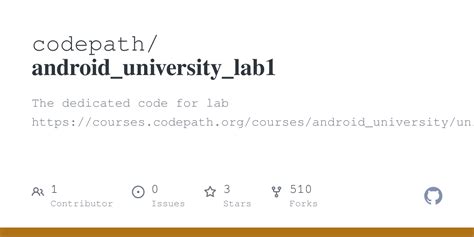 github codepath android university lab1 the dedicated code for lab