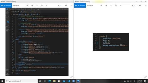 javascript why is my section element not showing up when i put in my