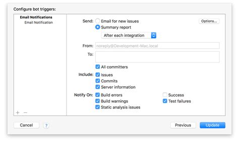 xcode server and continuous integration guide configure bots to
