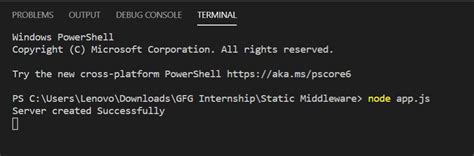 how to serve static content using node js geeksforgeeks