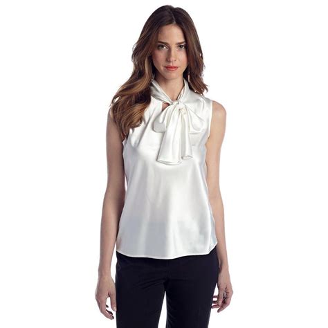 Greyship Grey Blouse Tie Neck Blouse Neck Tie Chic Work Outfit Silk