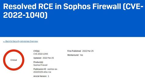3 critical vulnerabilities in sophos firewall and other company products