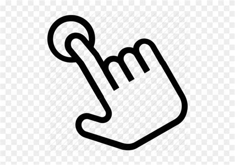 Click Finger Gesture Hand Press Button Push Touch Click Hand
