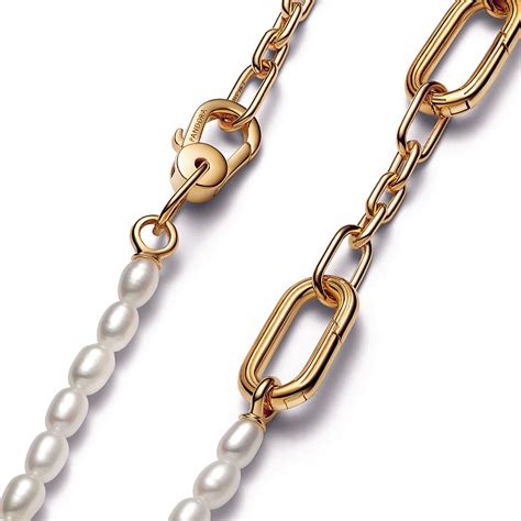 Pandora Me Slim Treated Freshwater Cultured Pearl Necklace