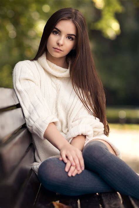 Hd Wallpaper Bulinko Piotr Brunette Portrait Display Sitting