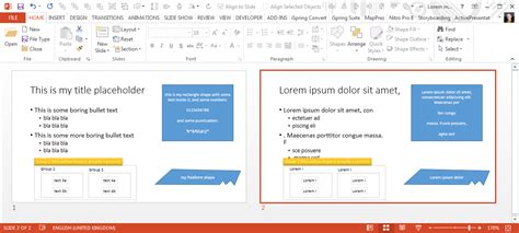 replace text with lorem vba macro powerpoint result