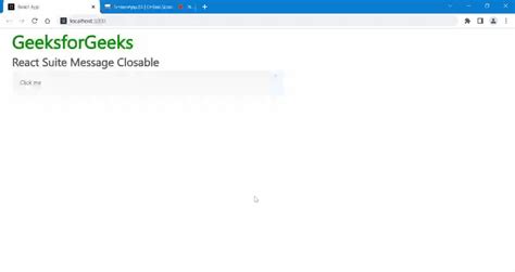 react suite message closable geeksforgeeks