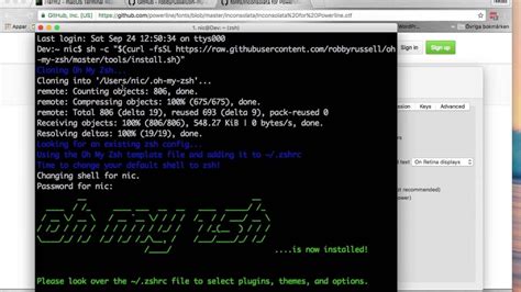 install iterm2 and oh my zsh youtube