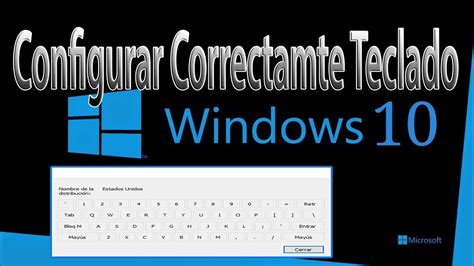 Configurar Correctamente Teclado Windows 10 Youtube