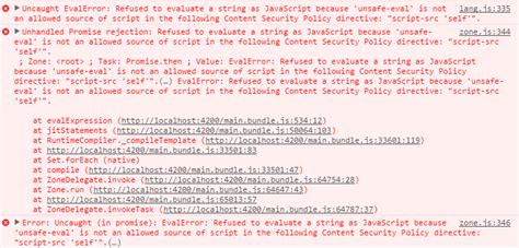 make angular working with restrictive content security