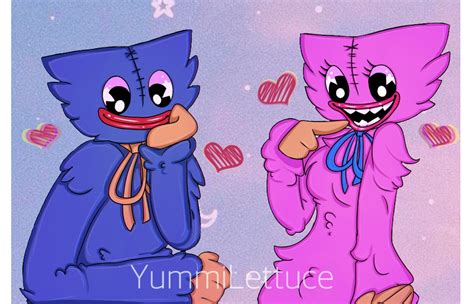 Huggy Wuggy And Kissy Missy By Blackemfine On Deviantart
