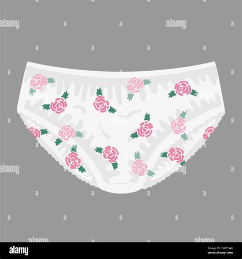 Womens Cotton Panties With A Cute Rose Flower Print Trendy Womens