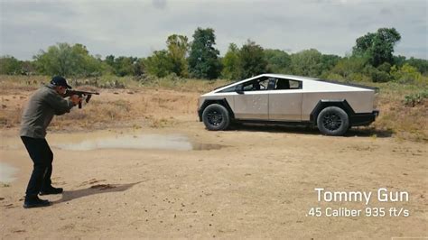 Tesla Cybertruck Bullet Proof Test Youtube
