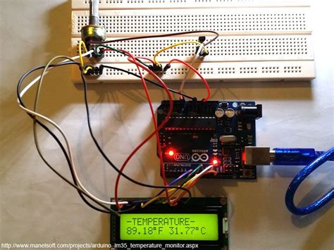 arduino lm35 temperature monitor arduino monitor
