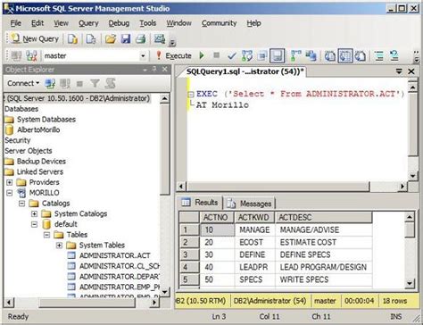 sqlcoffee en español creando un linked server a db2