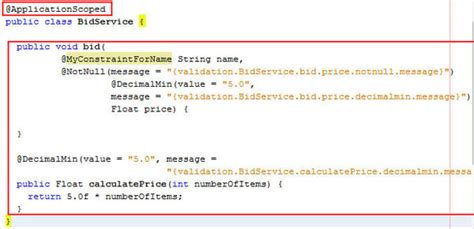 java ee 7 validating a method with bean validation 1 1