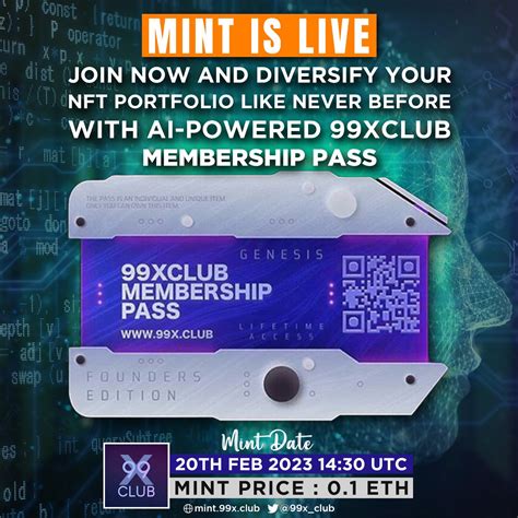 99x Club On Twitter 99x Club Public Sale Is Live 🧬 Mint Link