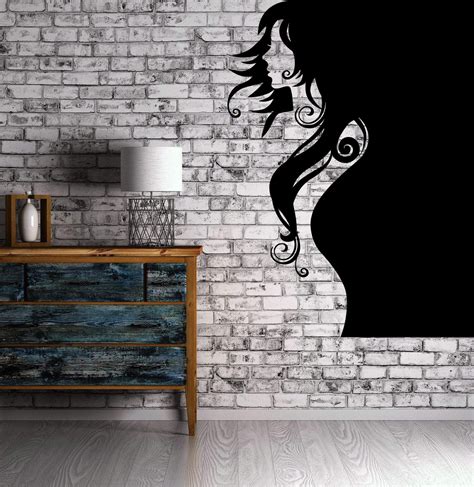 Vinyl Decal Beautiful Woman Portrait Wall Sticker Outline Beauty Sexy