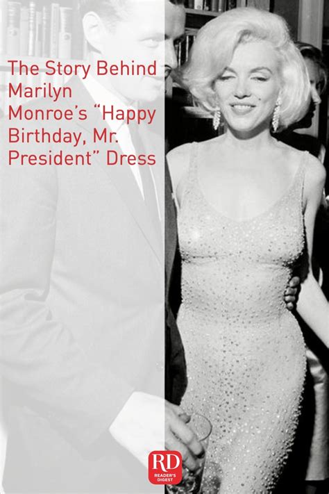 The Story Behind Marilyn Monroes “happy Birthday Mr President” Dress