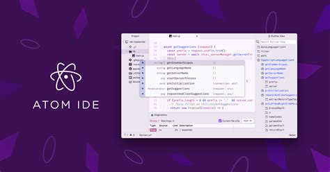 please provide an officially maintained atom language server plugin