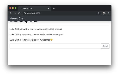 create a simple messaging ui with bootstrap developer content from
