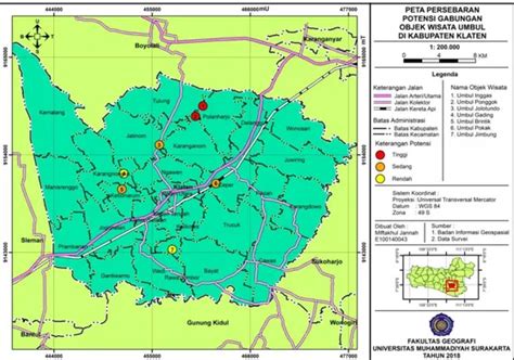 Analisis Potensi Obyek Wisata Umbul Di Kabupaten Klaten Jawa Tengah