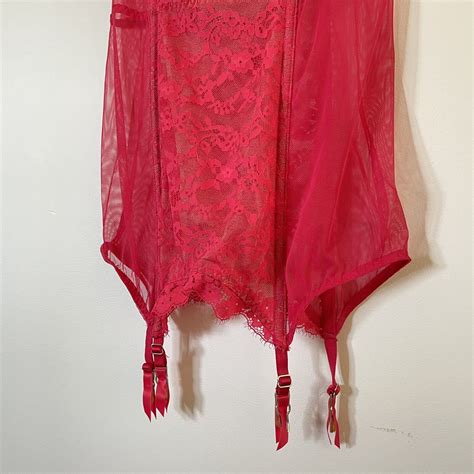 Victorias Secret Lingerie Red Lace Garter Bustier Cor… Gem