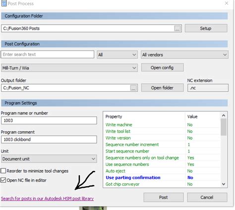 solved finding post processor autodesk community