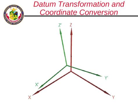 Ppt Datum Transformation And Coordinate Conversion Cartesian
