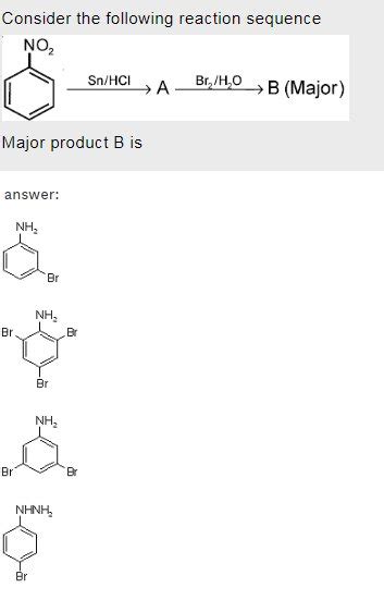 Consider The Following Sequence Of Reactions C6h5nh2 [ Heat ] Ac2o A