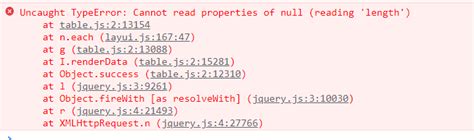 uncaught typeerror cannot read properties of null reading length