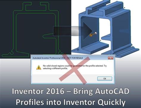 inventor 2016 bring autocad profiles into inventor