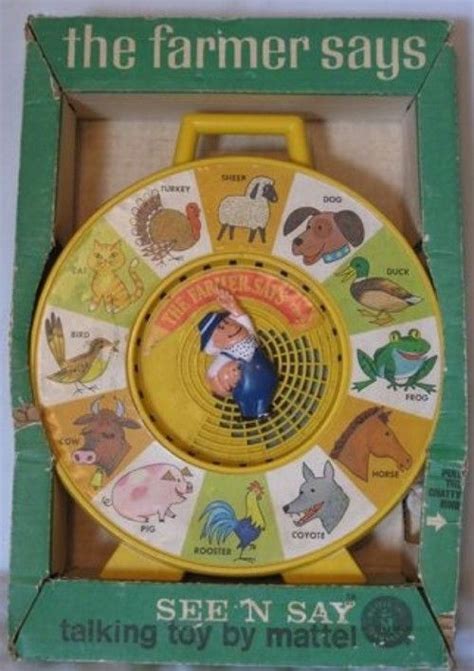 Mattel 1964 See N Say The Farmer Says Old School Toys Vintage