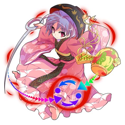 Safebooru 1girl Ahoge Alphes Style Bangs Barefoot Bowl Closed Mouth