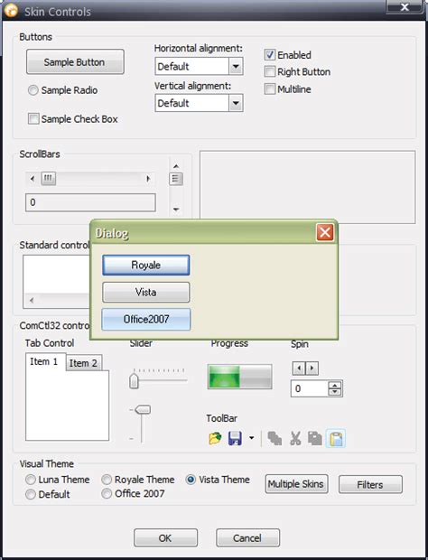 skin framework features tour codejock