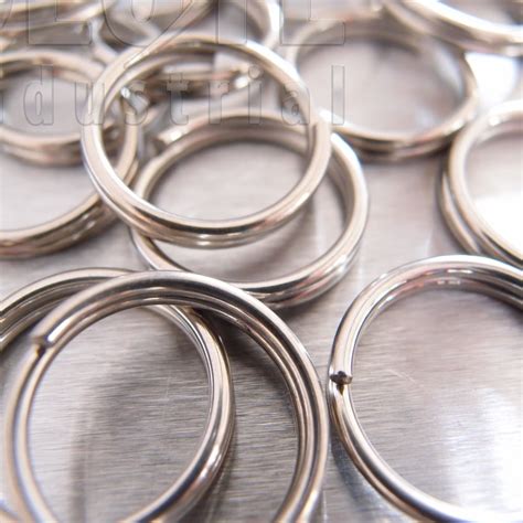 Stainless Steel Split Round Ring Key Rings From Absolute Industrial