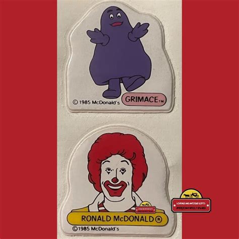 Nostalgic Ronald Mcdonald Puffy Stickers T Vintage And Antique Ts