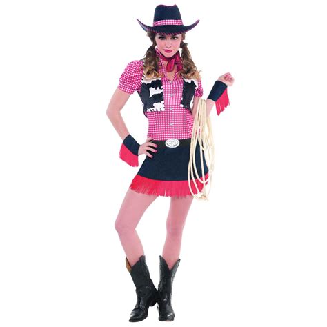 Ladies Sexy Western Cowgirl Rodeo Fancy Dress Costume Wild West Outfit