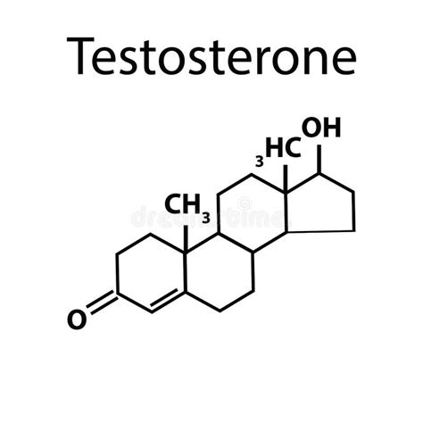 Hormone Testosterone Molecular Formula Chemical Abstract Background
