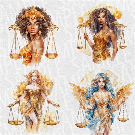 Watercolor Libra Zodiac Sign Clipart Astrology 12 Png Scrapbooking