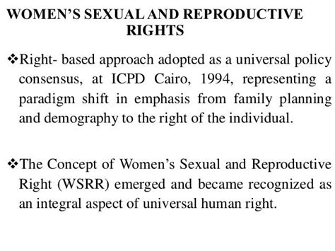 Overview Of Reproductive Health Women Sexual And Rights