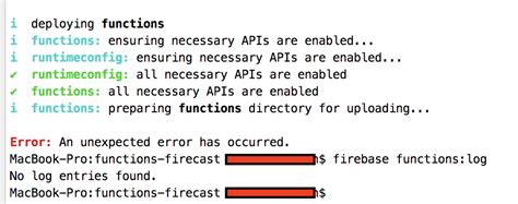 javascript cloud functions for firebase helloworld error an