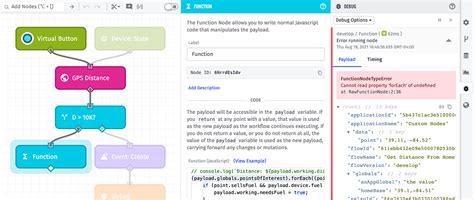 debugging workflows losant documentation