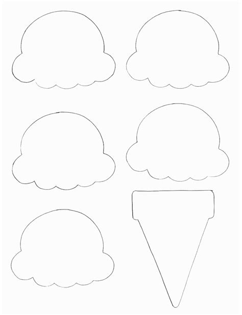 Ice Cream Cone Template Ice Cream Crafts Crafts Craft Printing